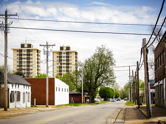 Main Street in Poplar Bluff offers a glimpse into small-town Missouri living where your Social Security check goes the distance.
