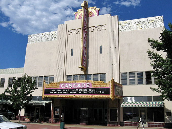 The historic Cascade Theatre in Redding stands as an Art Deco masterpiece, where small-town charm meets big-time entertainment.