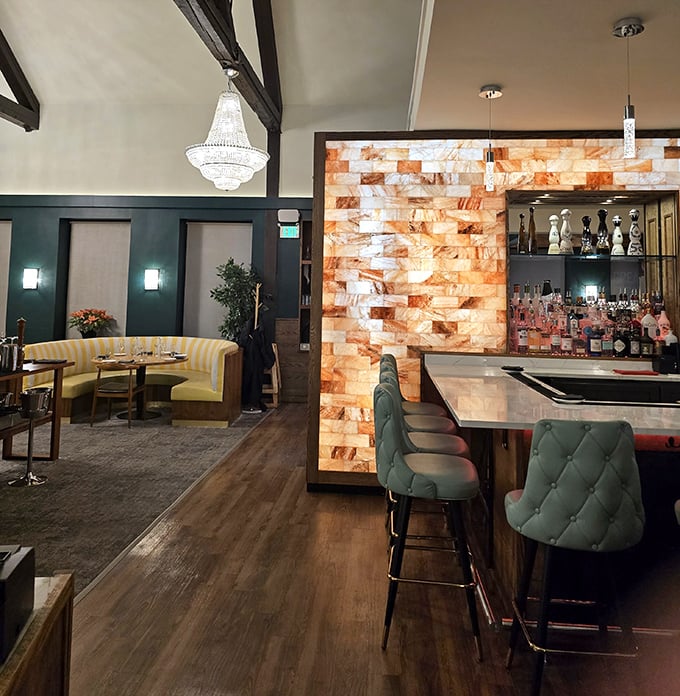 That glowing salt wall isn't just gorgeous design&mdash;it's a beacon calling to serious steak enthusiasts across Connecticut.