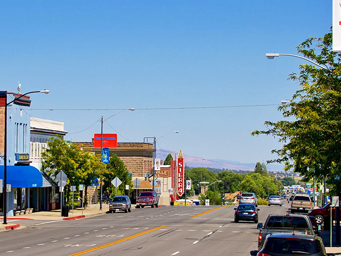 Colorful storefronts line Susanville's welcoming downtown. Where window shopping doesn't require a second mortgage!