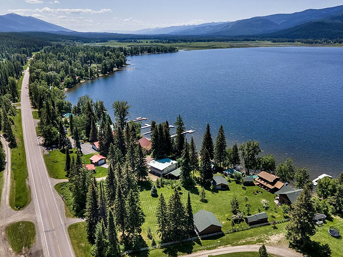 Swan Lake's mirror-like waters perfectly capture Montana's rugged peaks &ndash; nature's own Instagram filter!