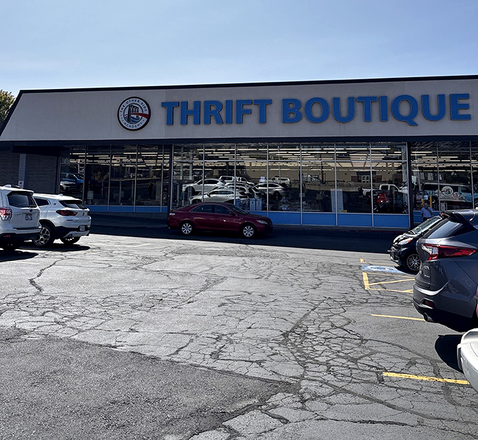 The Other Side Thrift Boutique (Millcreek): Spacious parking and spectacular savings&mdash;this blue-trimmed bargain haven welcomes treasure hunters of all experience levels.