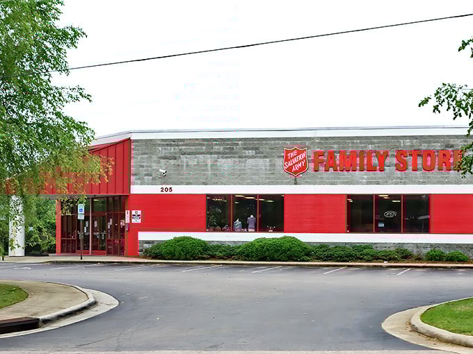 That iconic red Salvation Army sign has been guiding bargain hunters for generations. Some treasures never go out of style.