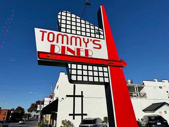 That iconic sign reaching toward the sky - Tommy's has been a Columbus landmark longer than most chain restaurants have existed.