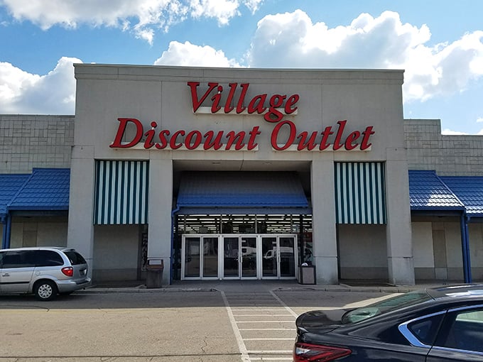 The classic storefront design belies the wonderland of deals inside. Village Discount doesn't disappoint serious thrifters.