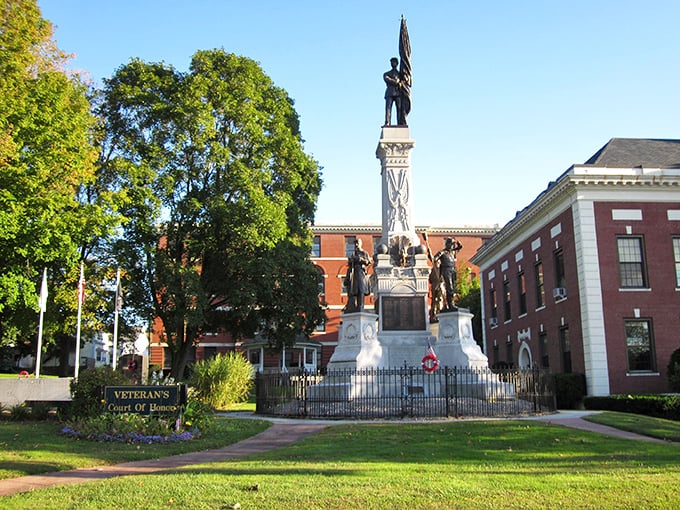 Webster's Veterans Memorial stands as a dignified reminder that this affordable town values its history and honors those who served.