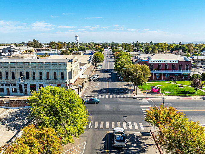 Main Street feels like stepping onto a movie set where everyone knows the script is just being neighborly.