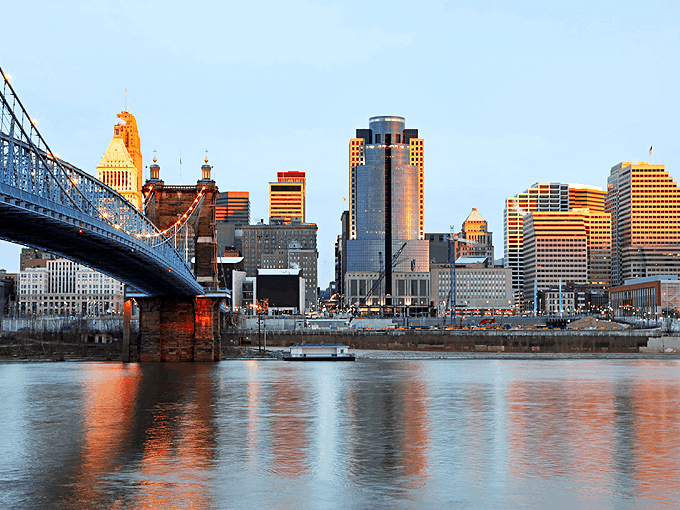 The Muskingum River flows as gently as your monthly expenses will in this charming retirement destination.