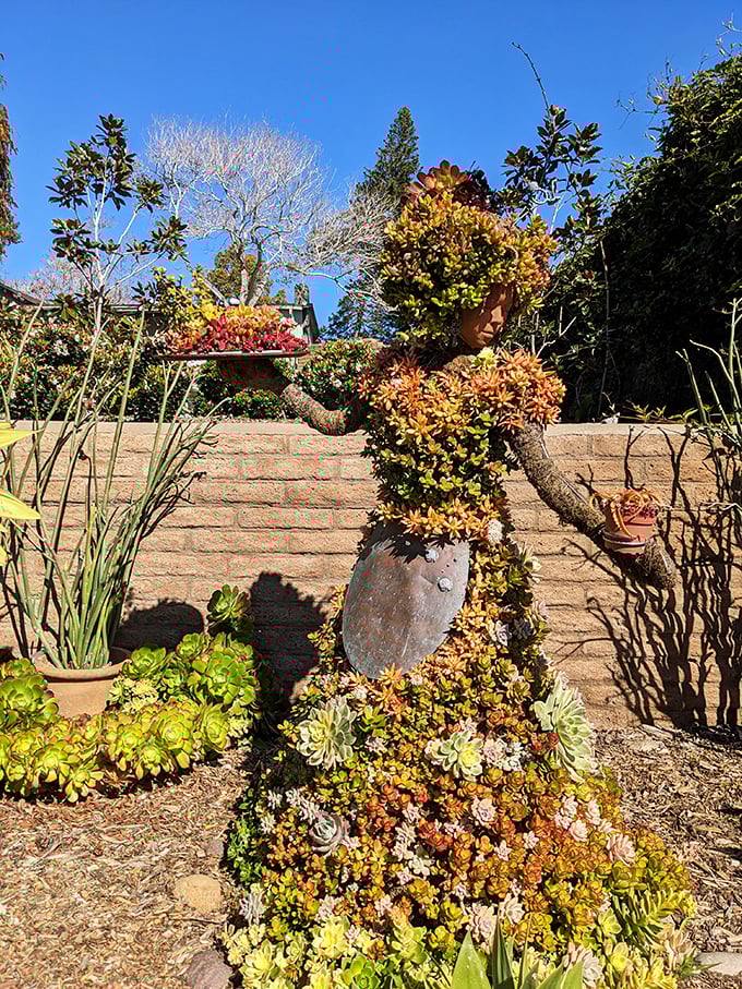 This living sculpture proves gardening is truly an art form. When your plant lady tendencies evolve into full-blown botanical couture.