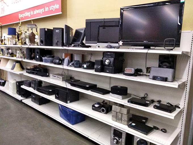 Electronic treasures await new homes, from flat screens to stereos. In remote Alaska, where streaming can be spotty, physical media still reigns supreme.