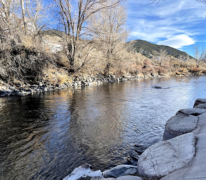 The Arkansas River flows through town like nature's own Main Street, minus the parking meters.