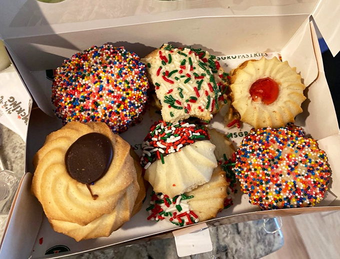 Italian butter cookies: the supporting actors that steal the show. Each one a tiny, sprinkle-topped masterpiece that grandmothers everywhere would approve of.