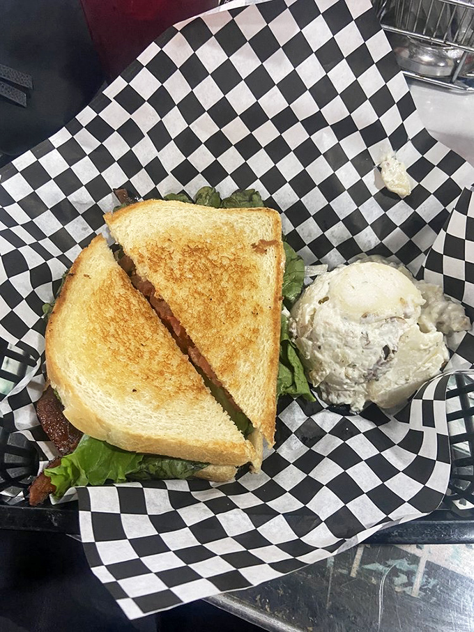 A perfectly grilled sandwich that proves simple food done right is the highest form of culinary art &ndash; crisp, golden bread protecting its savory treasures.