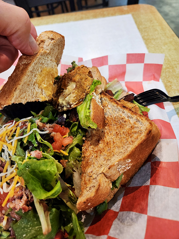 Not just a sandwich, but a proper BLT architecture&mdash;crisp toast foundations supporting the perfect balance of garden-fresh ingredients.