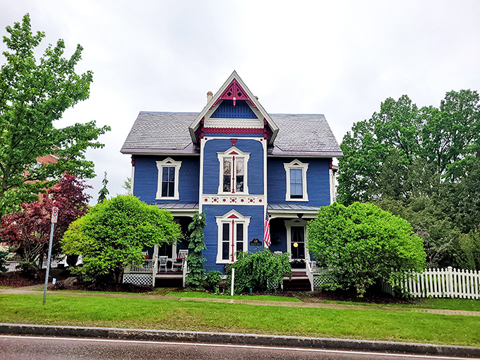 This Victorian blue beauty isn't just a house&mdash;it's a postcard come to life, complete with the white picket fence your retirement dreams ordered.