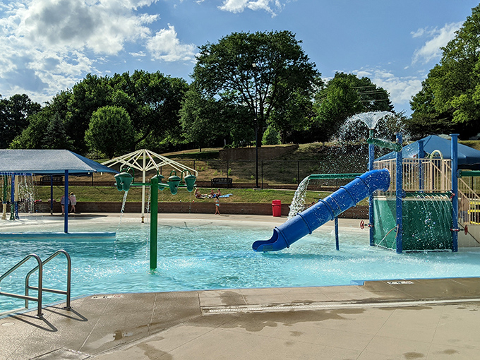 Summer fun flows freely at Bacon Aquatic Center, where chlorine levels won't burn your retirement fund.