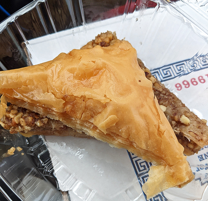 Flaky, honey-soaked baklava that would make Greek grandmothers nod in approval. Sweet endings don't need fancy plating to be memorable.