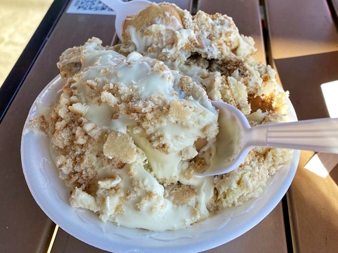 Banana pudding that would make your grandmother both proud and jealous – those vanilla wafer crumbles aren't just garnish, they're little pieces of nostalgia.