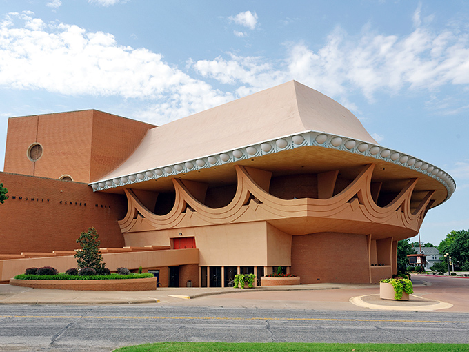 The Community Center looks like a spaceship landed in Oklahoma, bringing Broadway-caliber performances to small-town America.