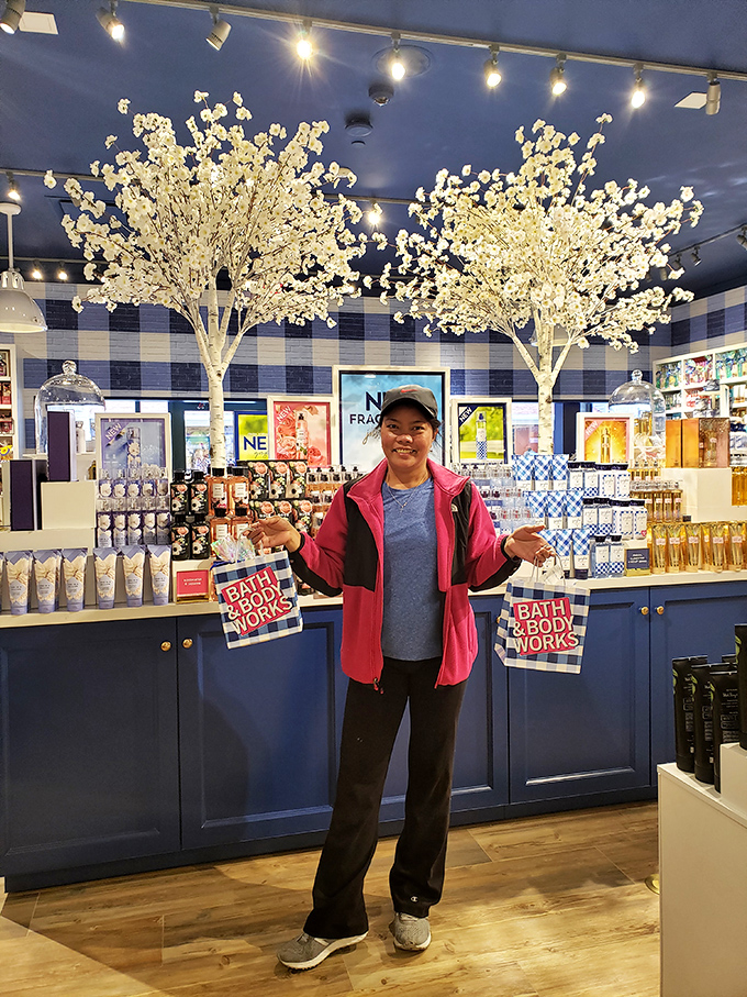 Not just a store, but an aromatic experience. Those decorative trees won't judge how many hand sanitizers you're stockpiling.