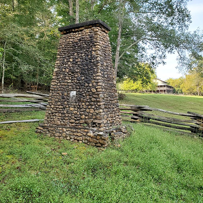 Stone remnants stand as silent witnesses to history, weathered but refusing to be forgotten completely.