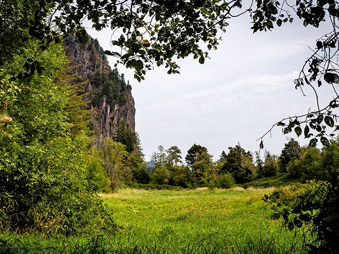 That massive volcanic plug rising from the gorge floor is what happens when Mother Nature decides to create something truly unforgettable.