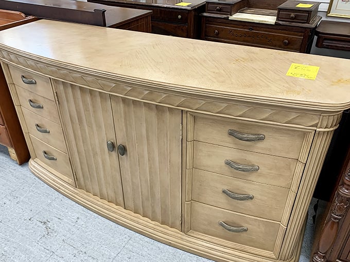 Not your average big box store dresser. This beauty has more character in one drawer pull than most furniture has in its entire existence.
