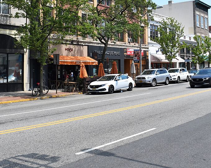 Outdoor dining transforms Bloomfield Avenue into a community living room. The only traffic jam you'll enjoy being stuck in.