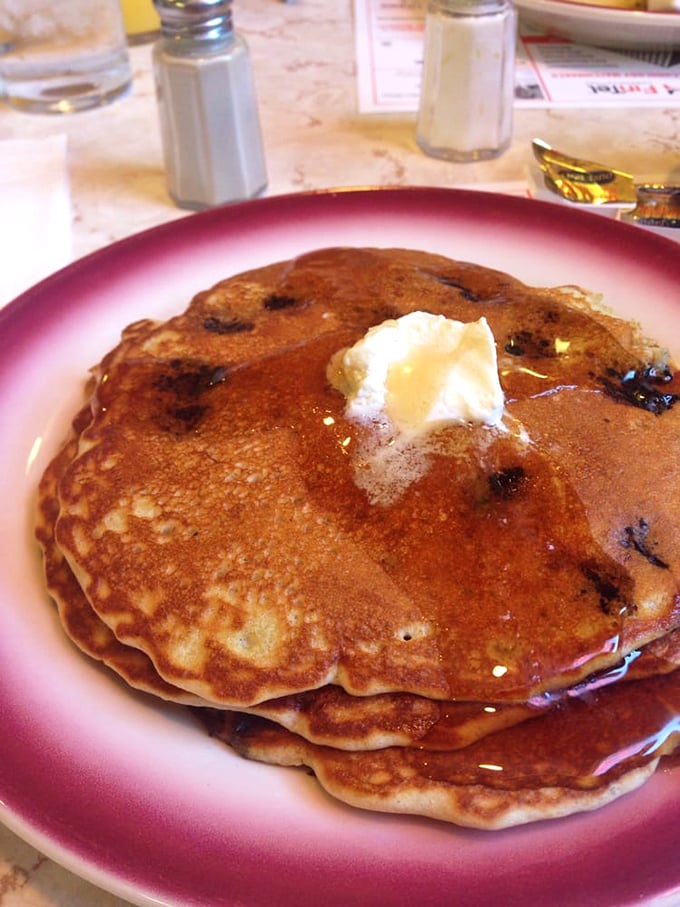 Blueberry pancakes with butter melting into golden pools of possibility. The breakfast equivalent of a warm hug from your favorite aunt.