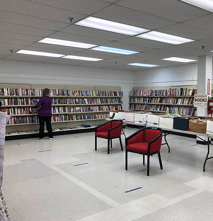 The book section isn't just shelves&mdash;it's a community library where stories find new readers and literary adventures cost less than a coffee.