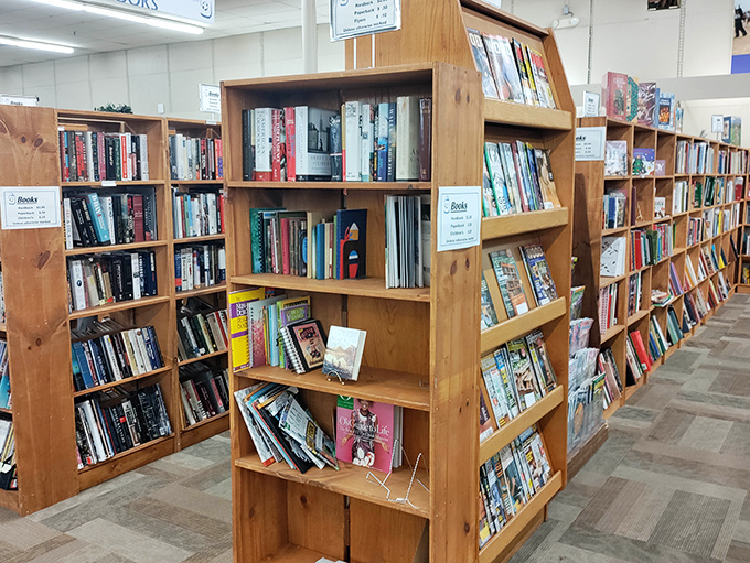 More books than your Kindle could ever hold, organized with care. Here, the smell of paper and possibility mingles with the thrill of literary discovery. 
