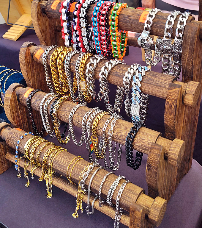 Jewelry that doesn't require a second mortgage. These bracelets and chains offer bling without the sting to your wallet.