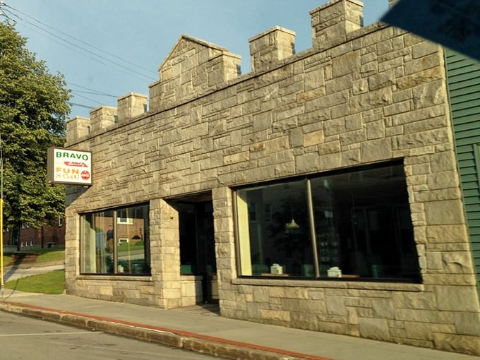 Bravo's castle-like stone facade looks like it could withstand a siege, which is fitting for a pizza place defending New Hampshire from culinary boredom. 