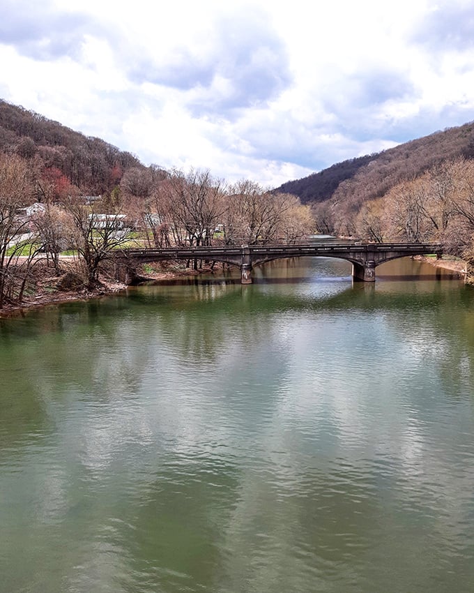 This bridge doesn't just connect two riverbanks &ndash; it frames the perfect postcard moment of Pennsylvania's natural splendor.