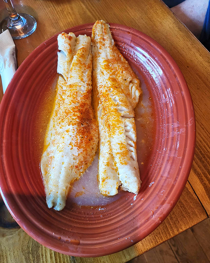 Broiled walleye that would make a fisherman weep with joy &ndash; perfectly seasoned and flaky enough to make you forget all other proteins exist.