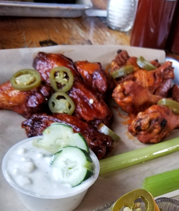 Wings that strike the perfect balance between crispy exterior and juicy interior, with jalape&ntilde;os adding that "I dare you" element to every bite.
