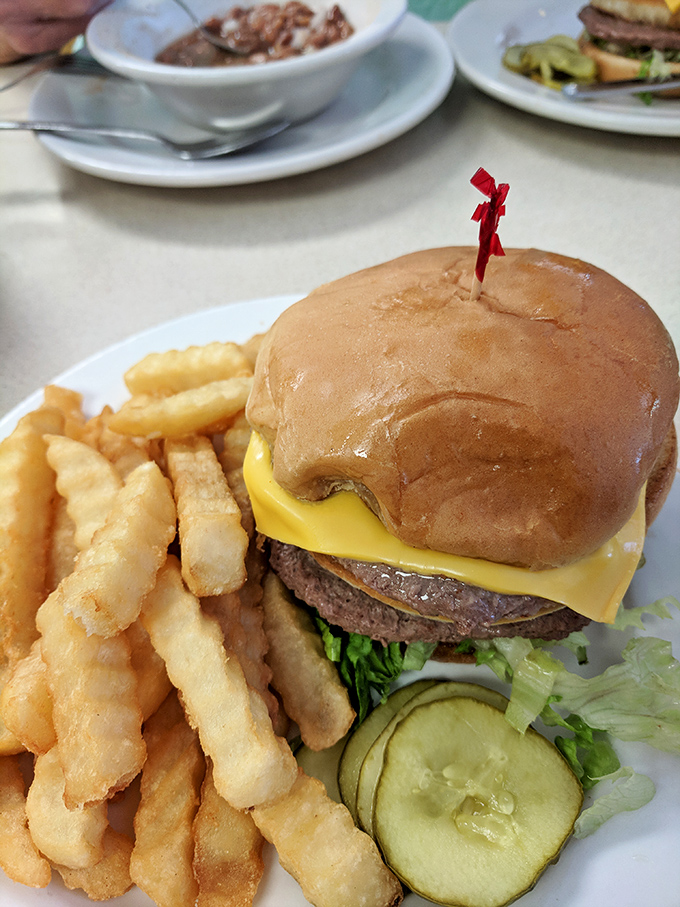A proper diner cheeseburger doesn't need fancy aioli or brioche&mdash;just honest beef, melty American cheese, and a soft bun that knows its supporting role.