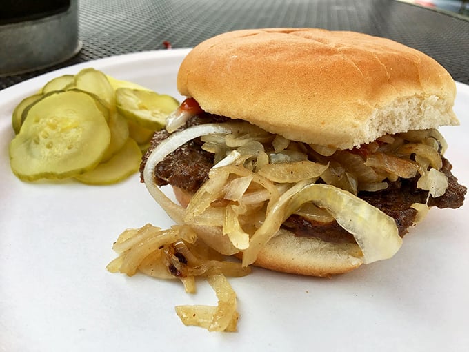 Simplicity elevated to an art form. This burger with grilled onions proves that sometimes the classics need no improvement.