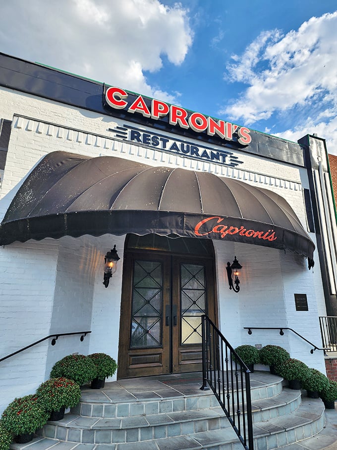Caproni's classic facade promises what every great restaurant should: a memorable meal without pretension, where the food matters more than the filters.