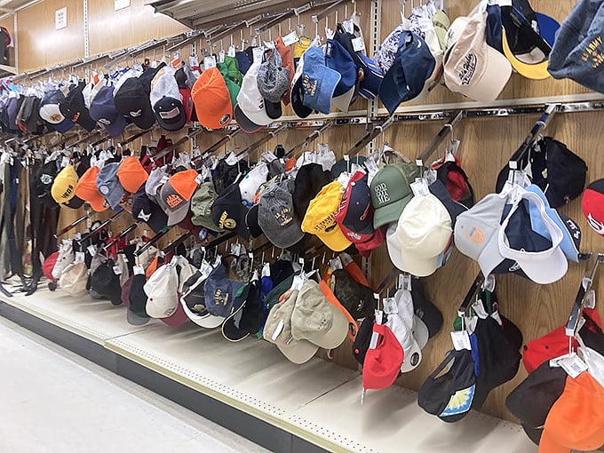 Baseball cap paradise! Whether you're hiding a bad hair day or supporting your team, there's a lid for every head and budget.