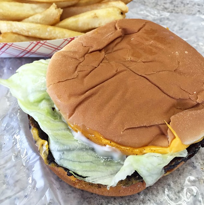 Behold the cheeseburger in its natural habitat—unpretentious, honest, and making fancy $20 burgers question their life choices.