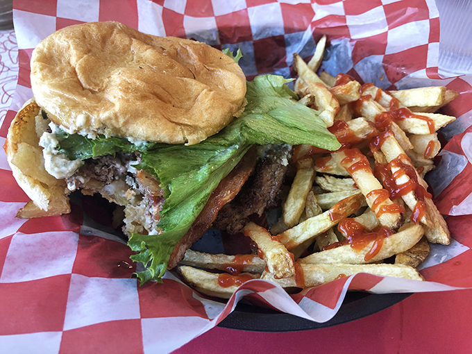 This isn't just a burger&mdash;it's architecture with flavor, where every layer from bun to beef plays its part perfectly.