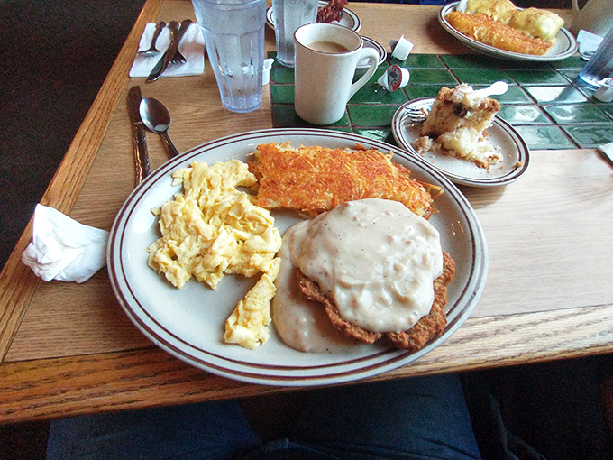 Country-fried steak and gravy: the breakfast of champions who plan on napping by noon. Comfort food that hugs you from the inside out.