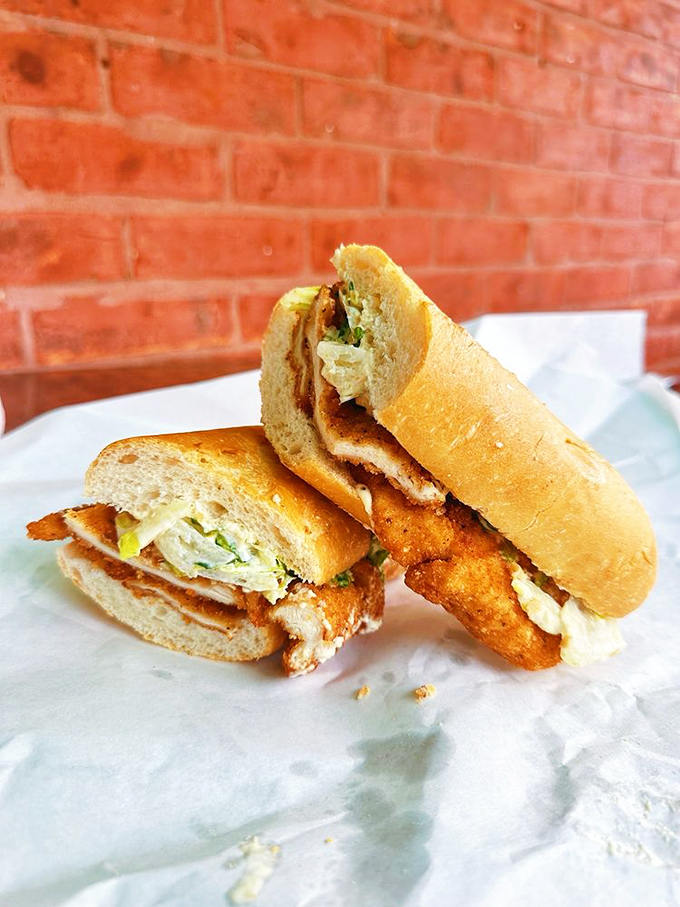 Crispy chicken cutlet nestled in fresh bread – comfort food that gives you a hug from the inside out.