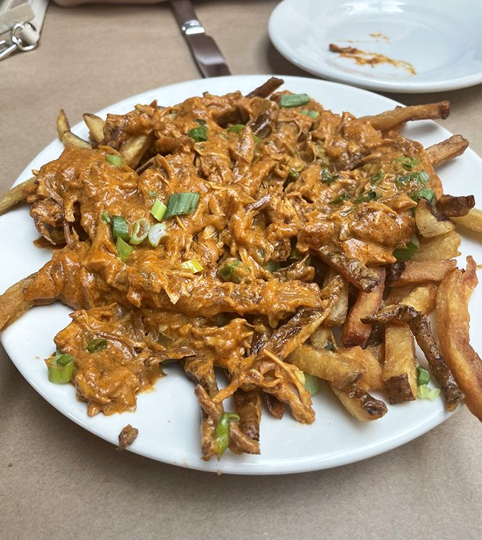 Tikka masala fries prove that fusion cuisine can be absolutely glorious when executed with confidence and generous portions.