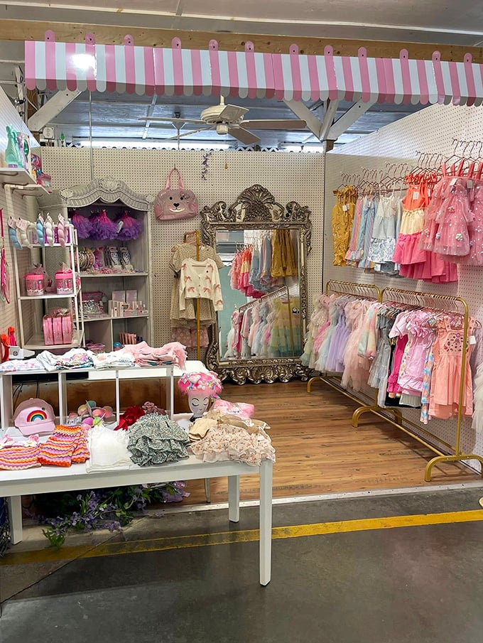 A princess paradise where little fashionistas can find tulle dreams and sparkly accessories without royal budget requirements.