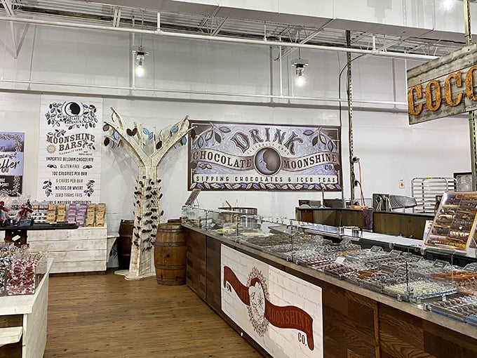 Chocolate Moonshine Co. proves shopping isn't just about clothes&mdash;sometimes it's about artisanal chocolate that makes you forget you came for a new pair of jeans.