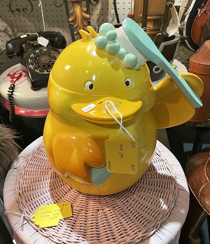 This cheerful rubber ducky container proves even bathroom storage can have personality. Marie Kondo would definitely agree this sparks joy. 