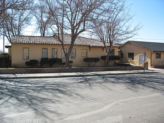 City Hall's modest profile reflects Winslow's practical approach to governance&mdash;no frills, just function and desert-adapted design.