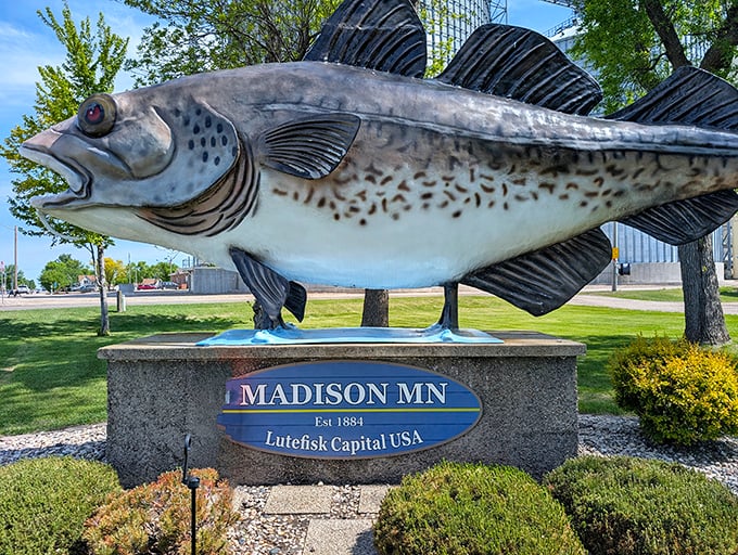 Up close, the craftsmanship reveals impressive attention to detail &ndash; those fins could almost propel this behemoth through air.